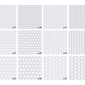 Dollhouse Wallpaper, 36 Square Tile Simple Miniature Floor Patterns, 1: ...