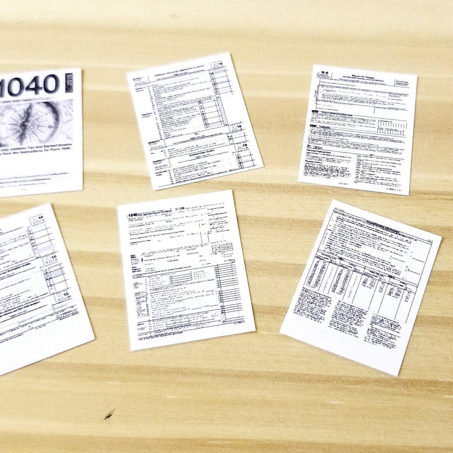 Dollhouse Legal Documents Mini Tax Forms Doll IRS Papers | Etsy