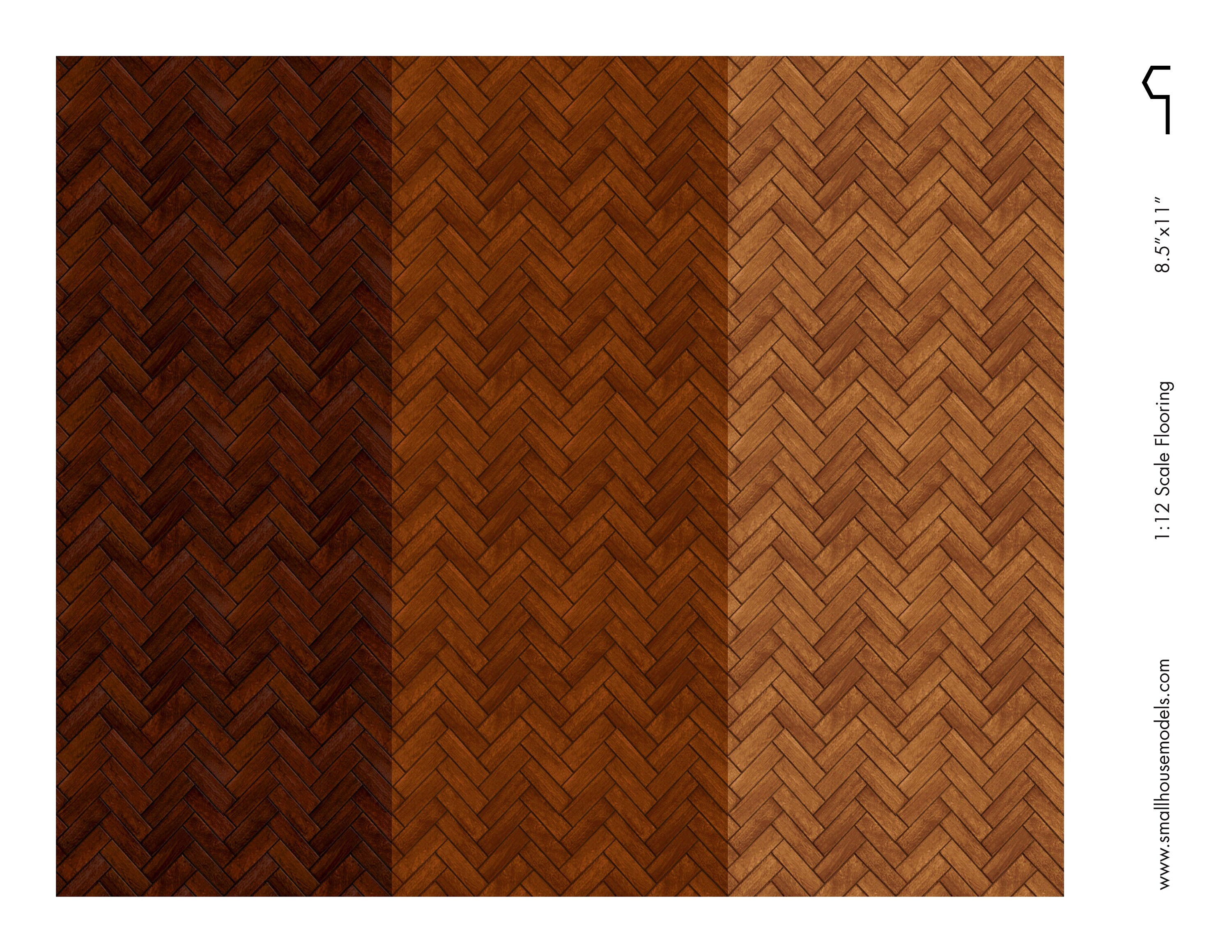 Miniature Wood Flooring / Dollhouse Flooring / Mini Flooring / Hardwood ...