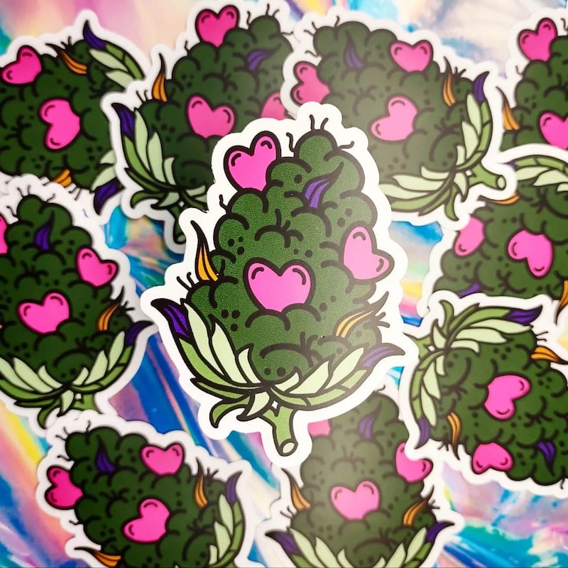 Weed Aesthetic Stickers - Etsy