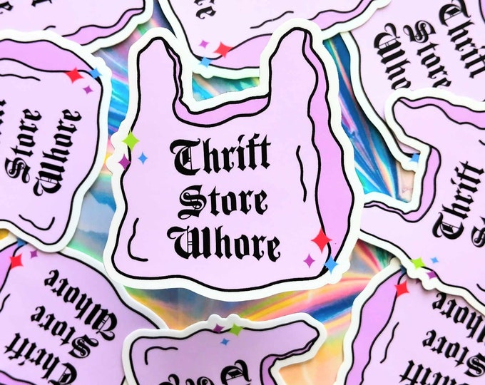 Thrift Store Sticker,thrift Store, Funny Sticker, Laptop Decal ...