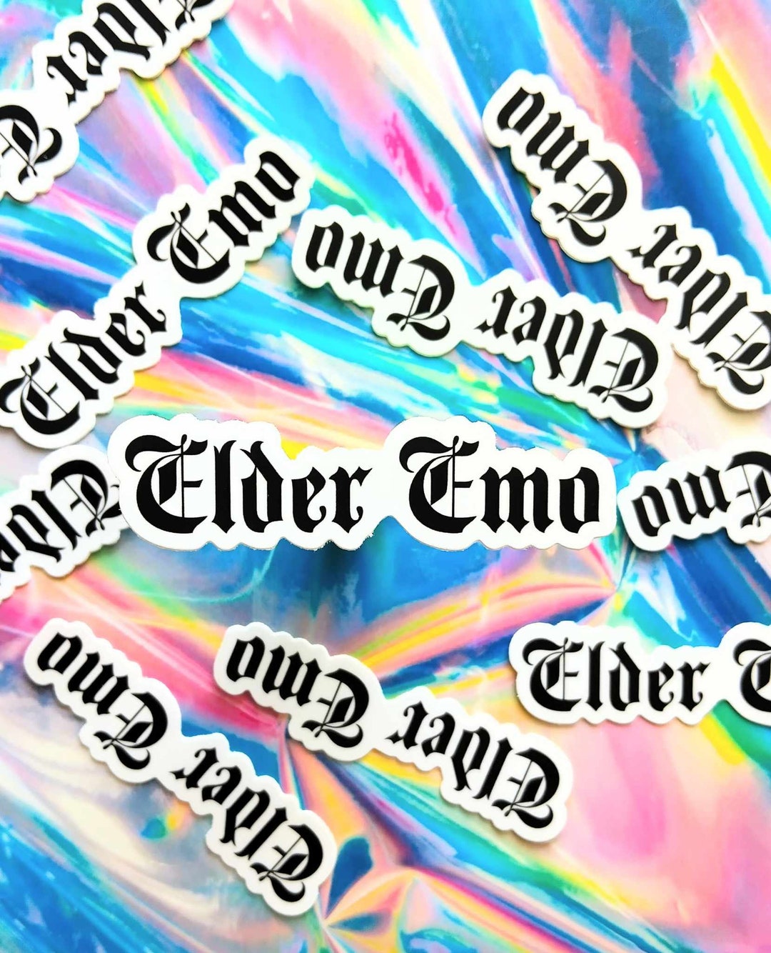 Elder Emo Sticker, Sticker, Laptop Decal, Car Decal, Nostalgic, Emo ...