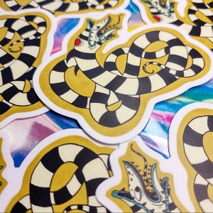 Sandworm Sticker, Beetlejuice Sticker, Beetlejuice, 80s Aesthetic, 90s ...