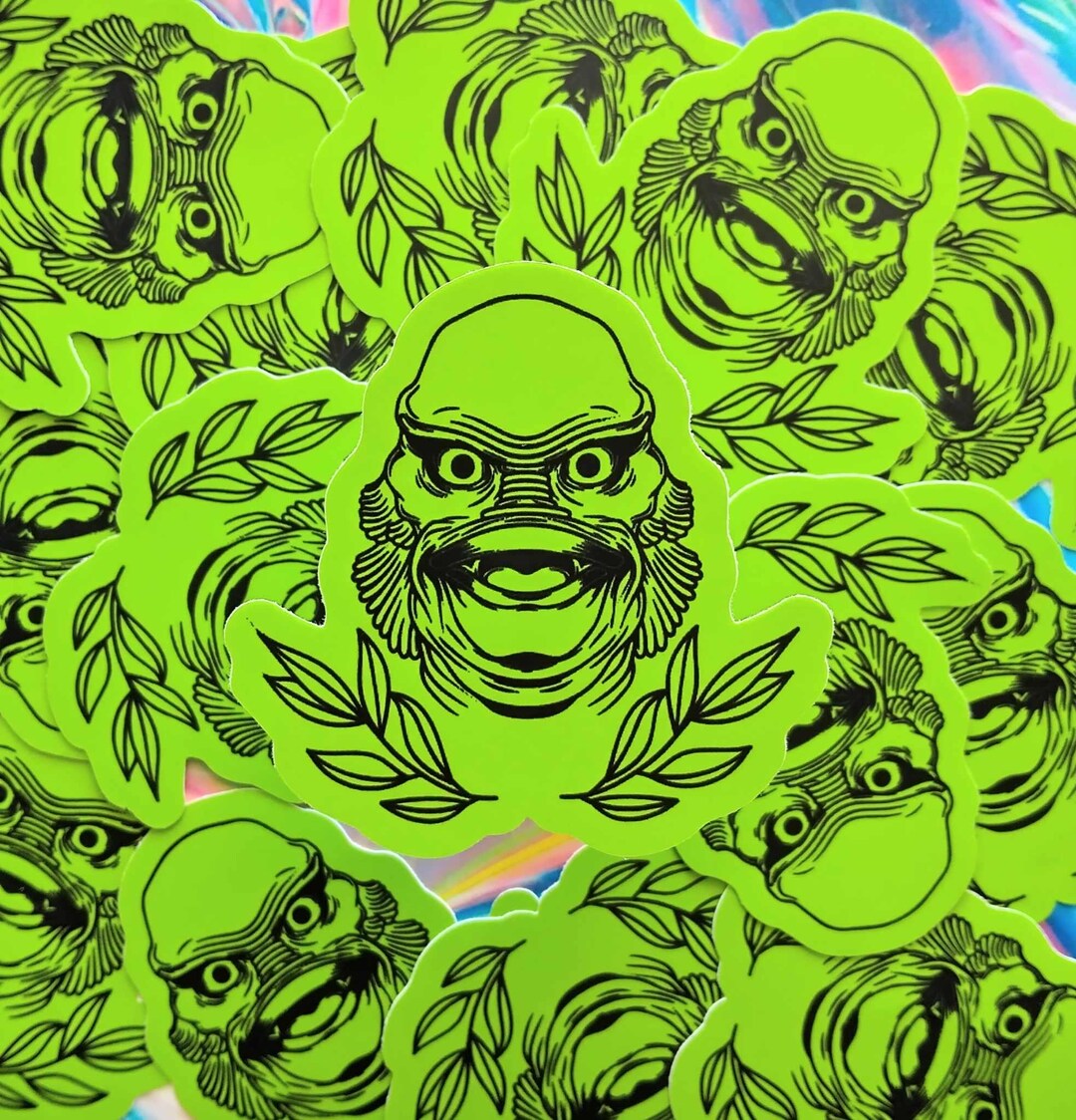 Creature From the Black Lagoon, Creature Sticker, Vinyl Sticker ...