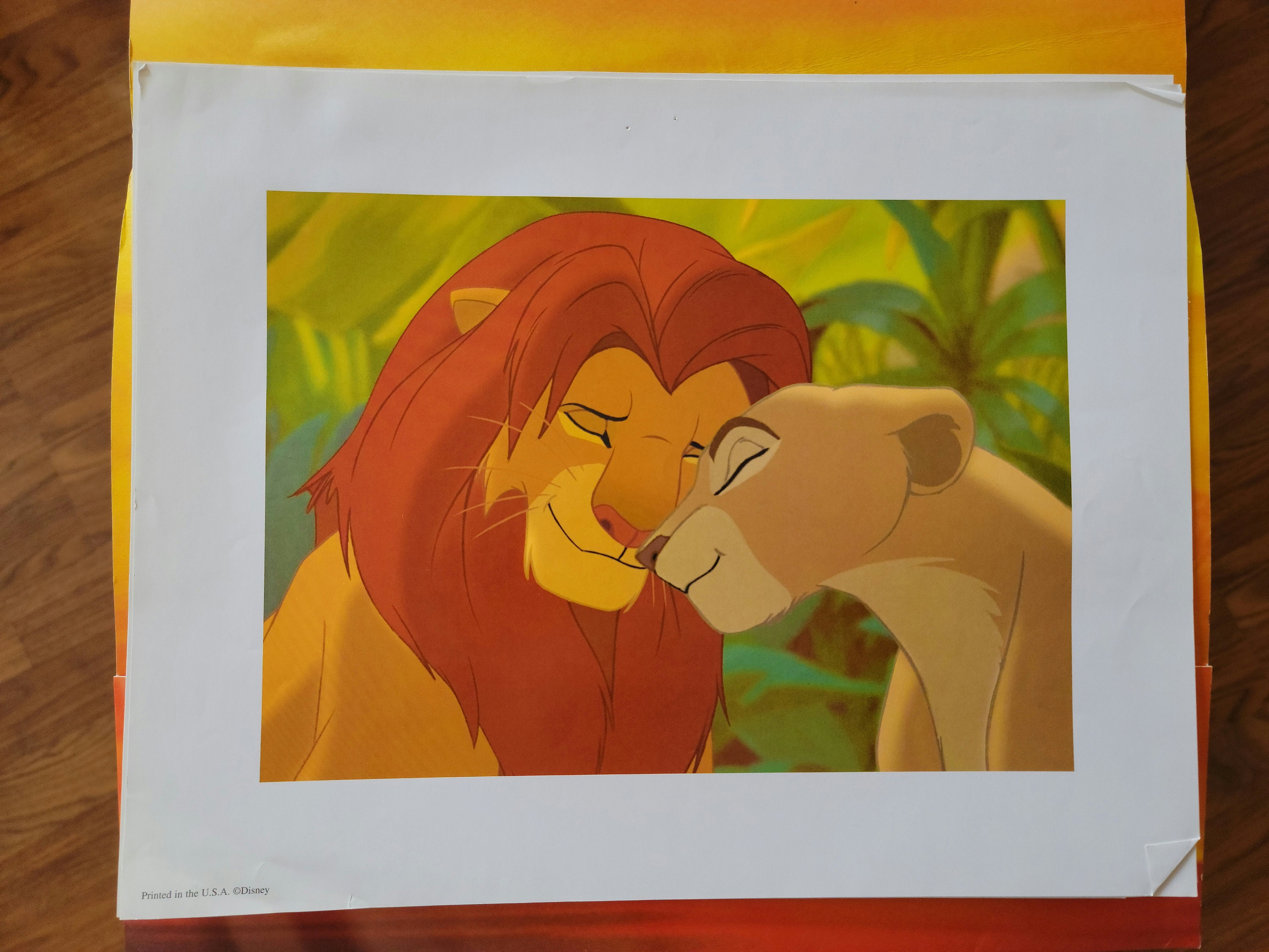 Disney's the Lion King Lithograph Set - Etsy