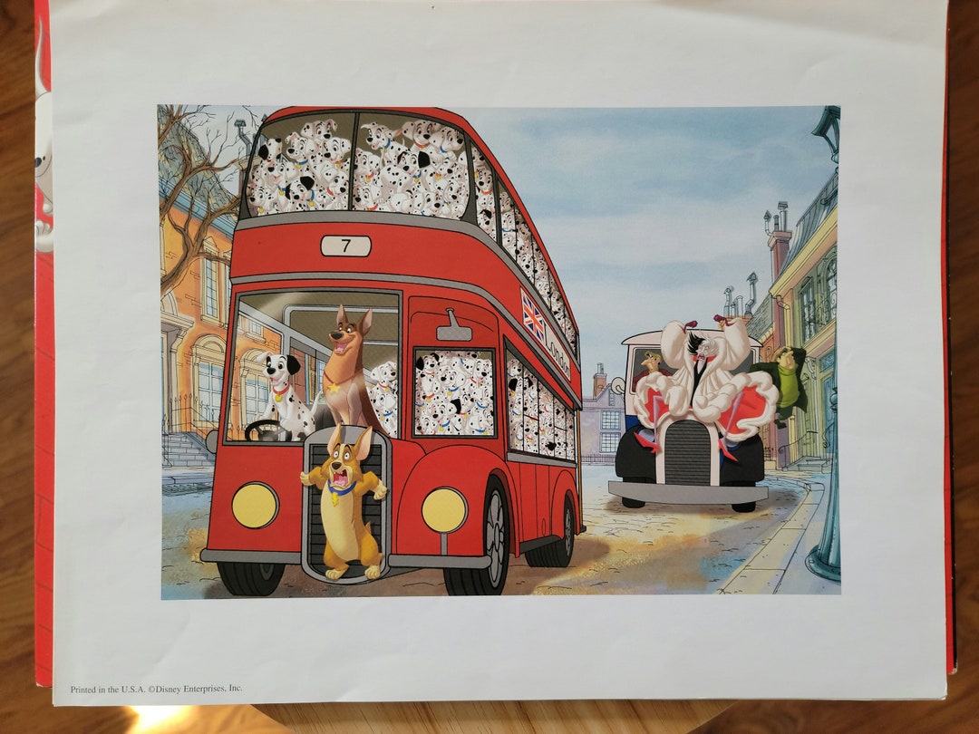 Disney's 101 Dalmations II Lithograph Set - Etsy