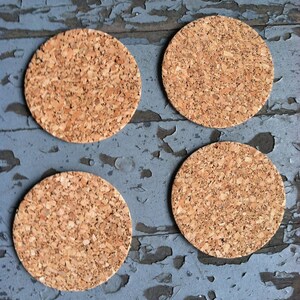 2.5 Inch ROUND Blank Cork Coasters 1/8 Thick 100-pack | Etsy