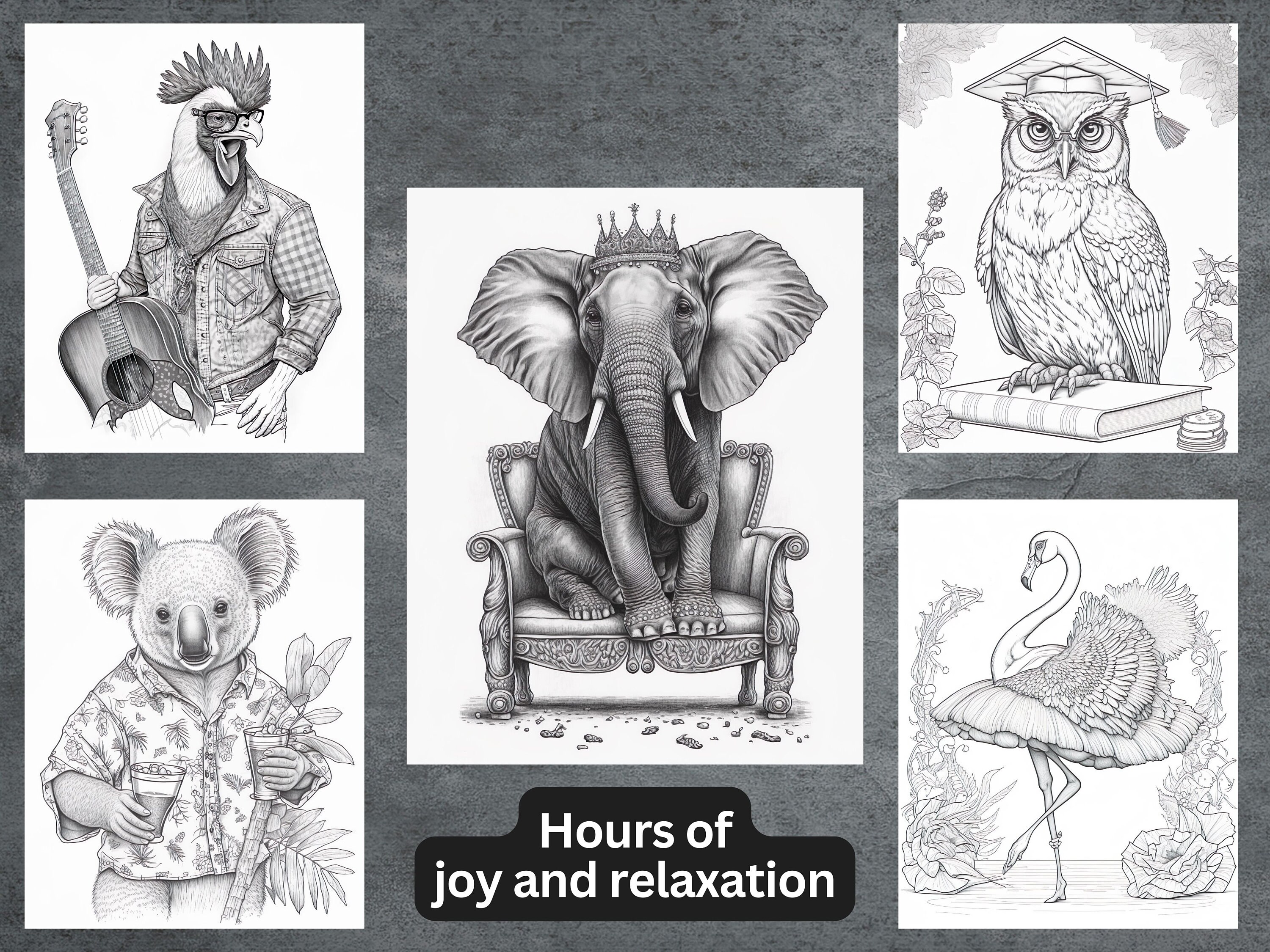 Adult Coloring Page Relieving Coloring Sheet Grayscale Adult Coloring ...