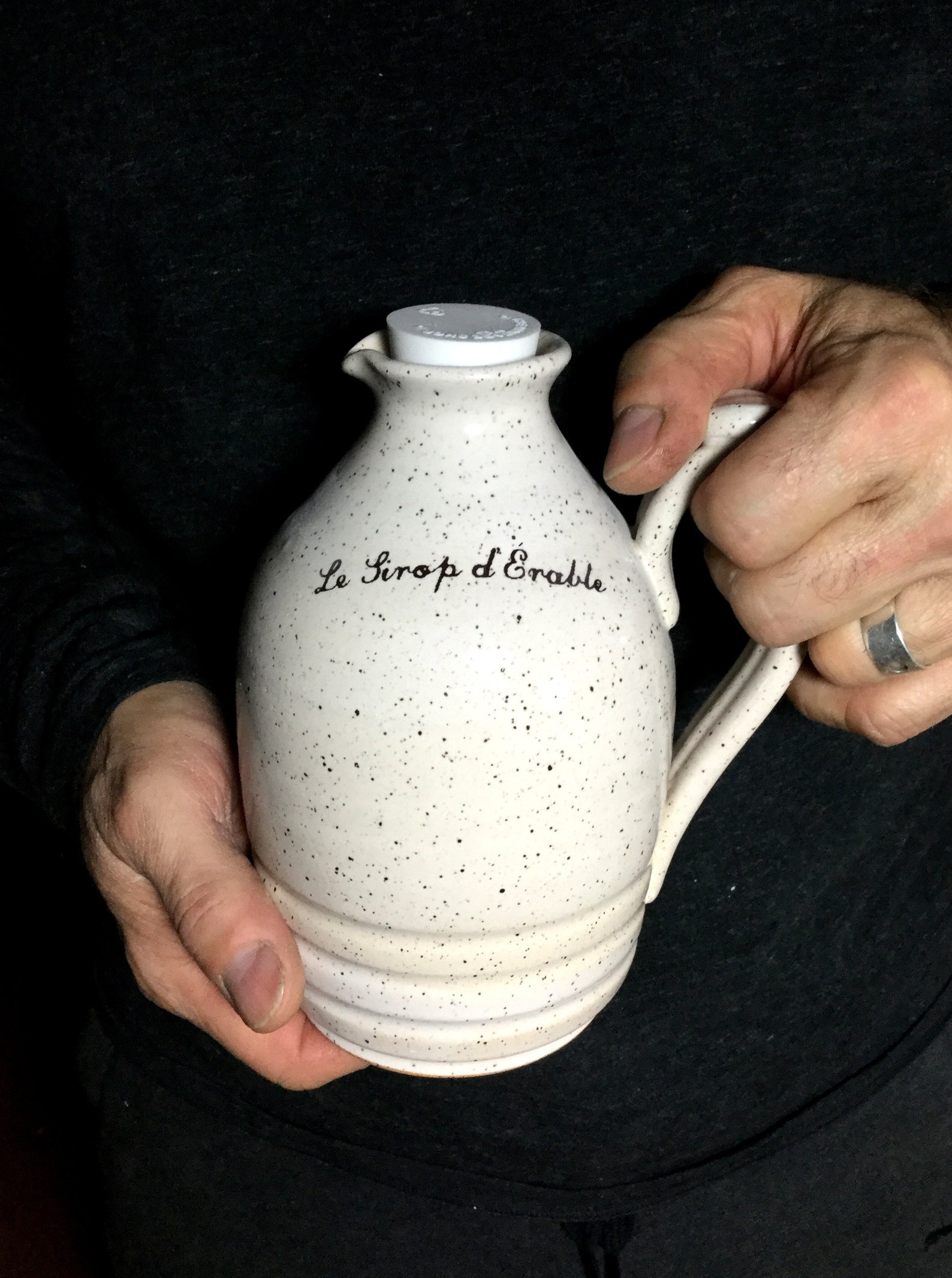 Jug for Maple Syrup With French or English Inscription on Beige ...