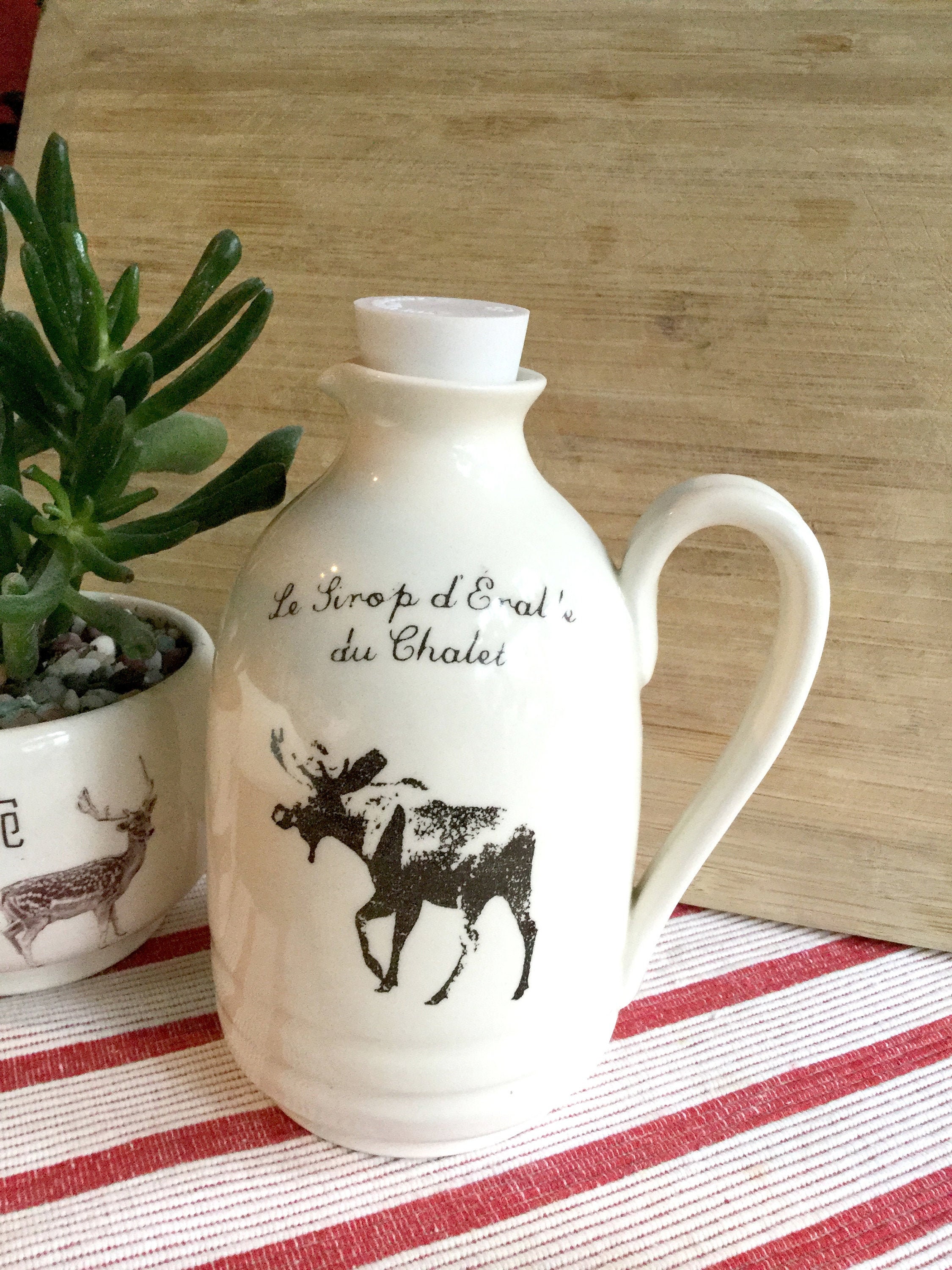 Syrup Ceramic Jug - Etsy