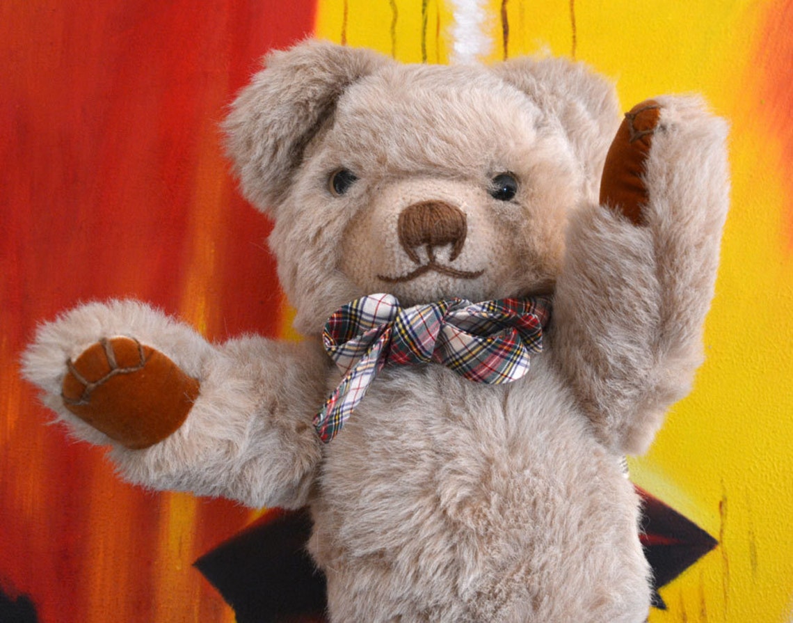 BARNEY - Vintage Merrythought 18 Inches Teddy Bear With Label - Etsy