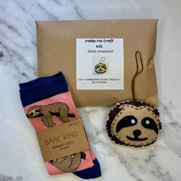 Sock Sloth Craft Kit - Etsy