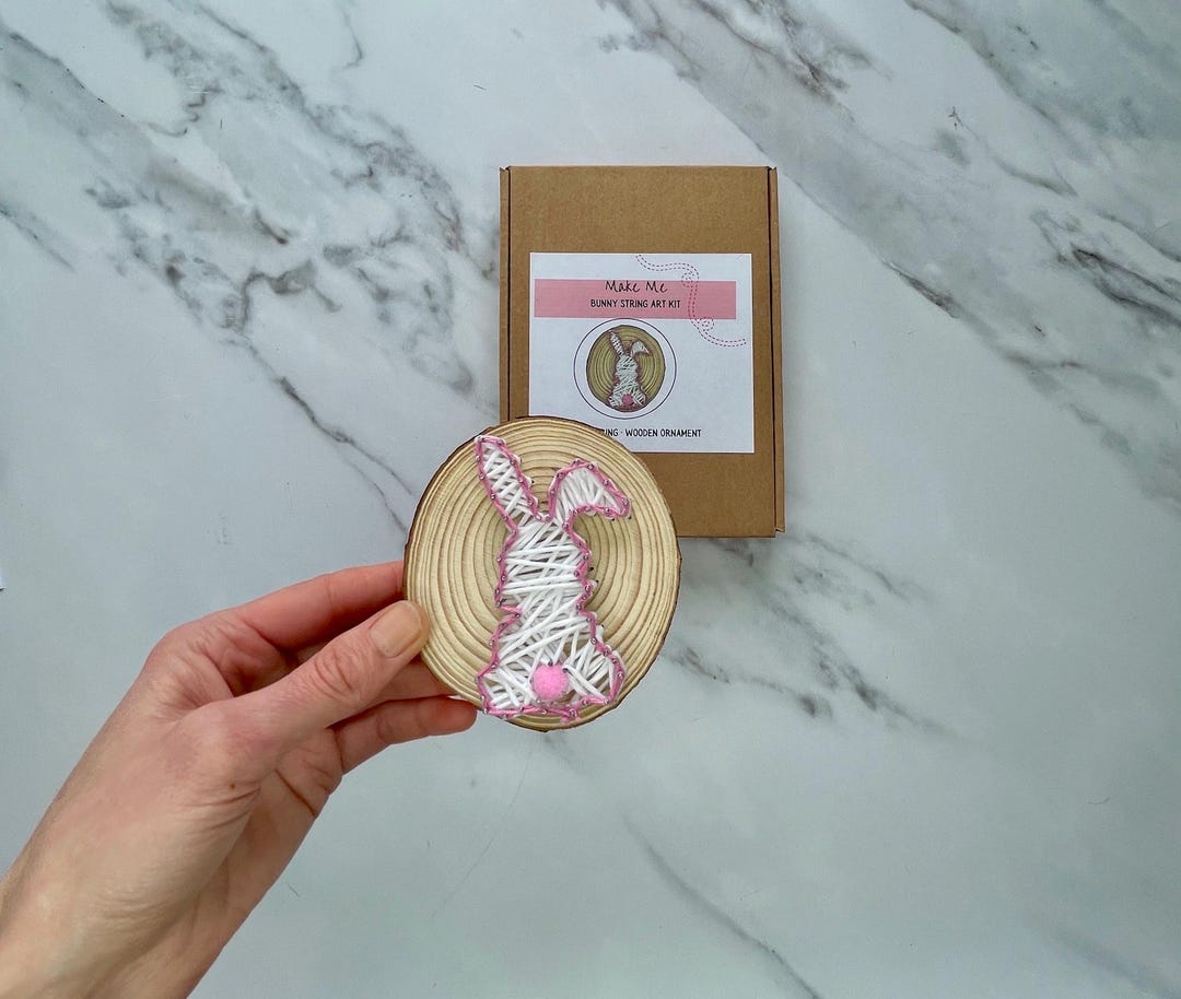 Easter Bunny Craft Kit, String Art Craft Kits, - Etsy