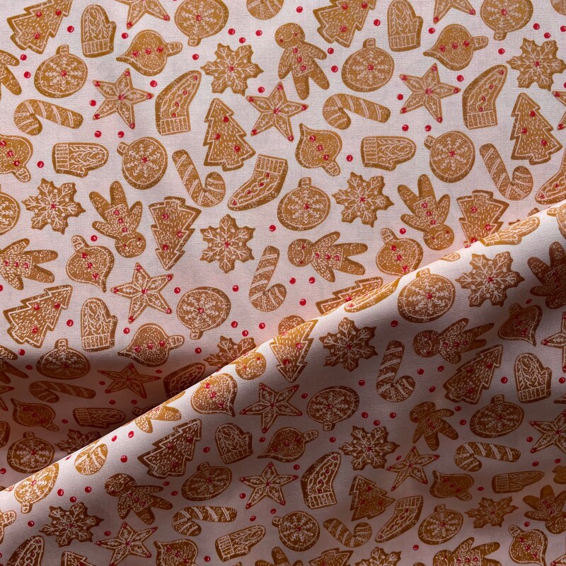 Gingerbread Fabric - Etsy