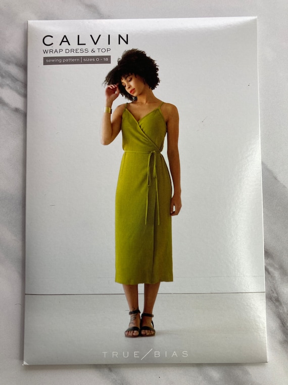 Wrap Dress Paper Pattern Calvin Wrap Dress and Top by - Etsy