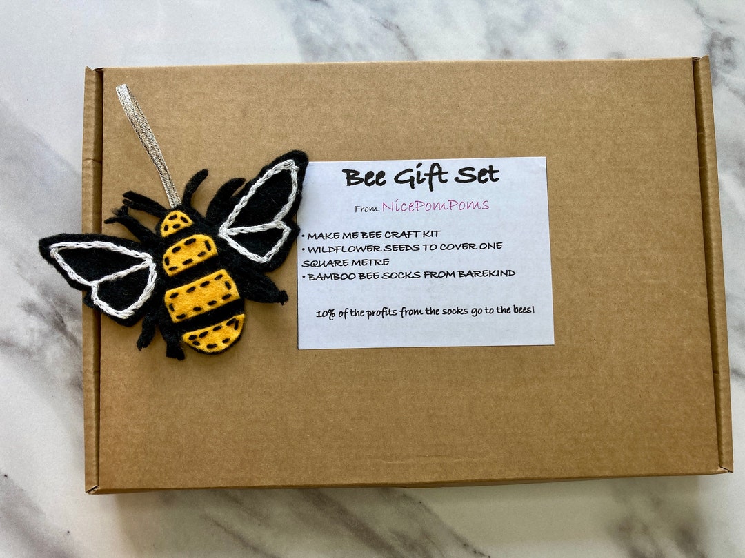 Bee Gift Set, Craft Kit, Wildflower Seeds, Bamboo Socks - Etsy