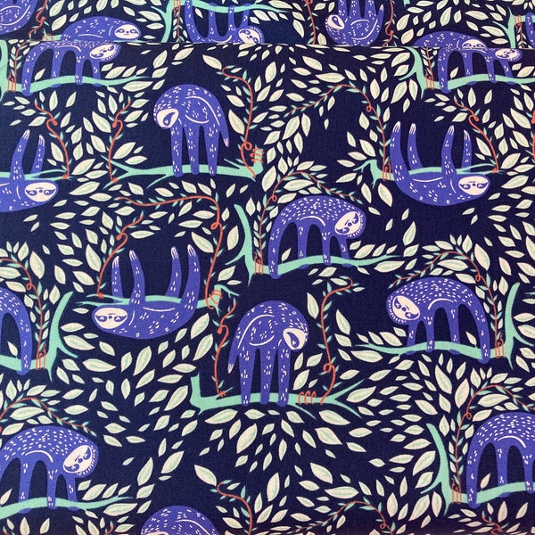 Sloth Fabric - Etsy