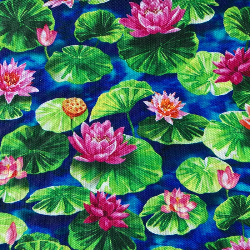 Lotus Fabric - Etsy