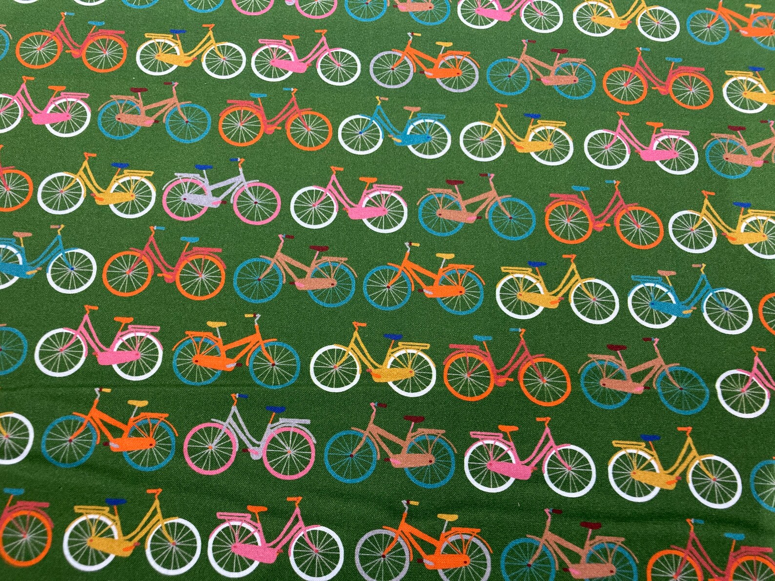 Colourful Bicycle Fabric Hello Velo by Dashwood Studio | Etsy UK