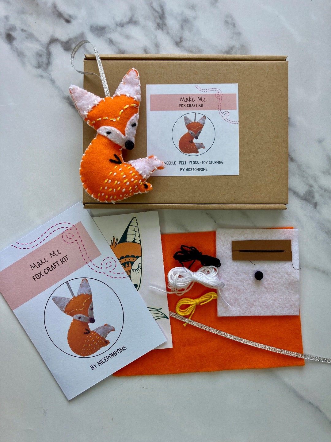 Fox Craft Kit, Hand Sewing Craft Kits - Etsy