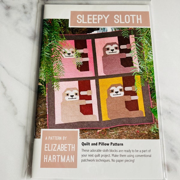 Sloth Quilt Pattern - Etsy