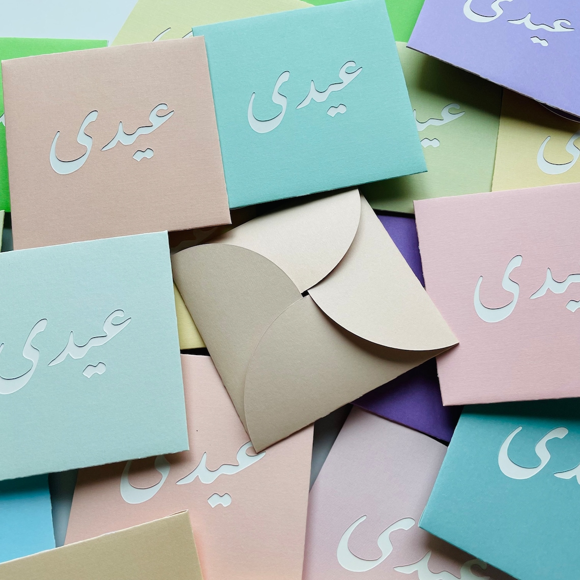 Handmade Pastel Petal Envelope: Modern Gift Card Holder - Etsy