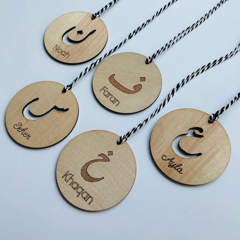 Personalized Urdu Tags Name Tags Arabic Custom Engraved - Etsy