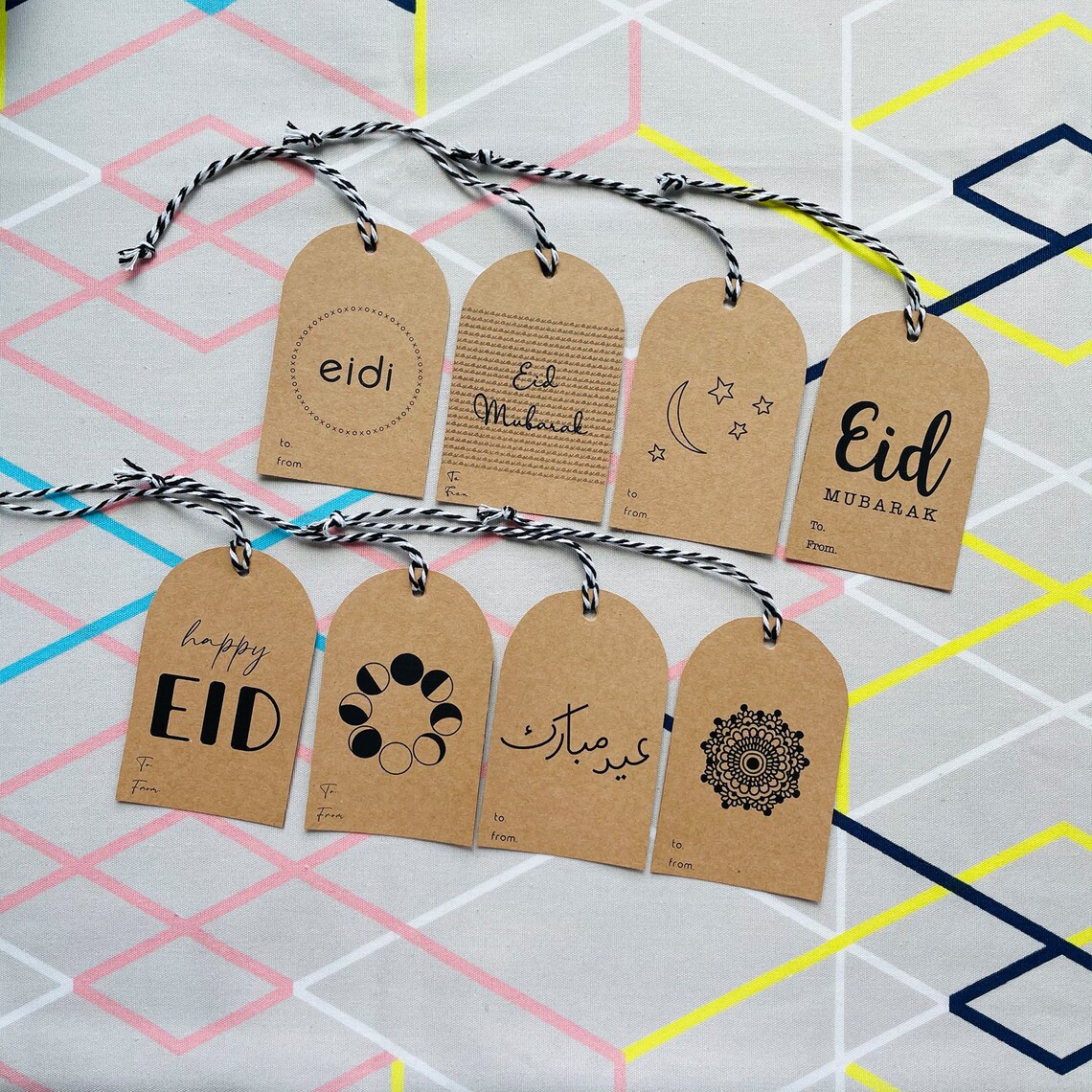 Printable Eid Gift Tags Instant Download 8 Designs Eid - Etsy