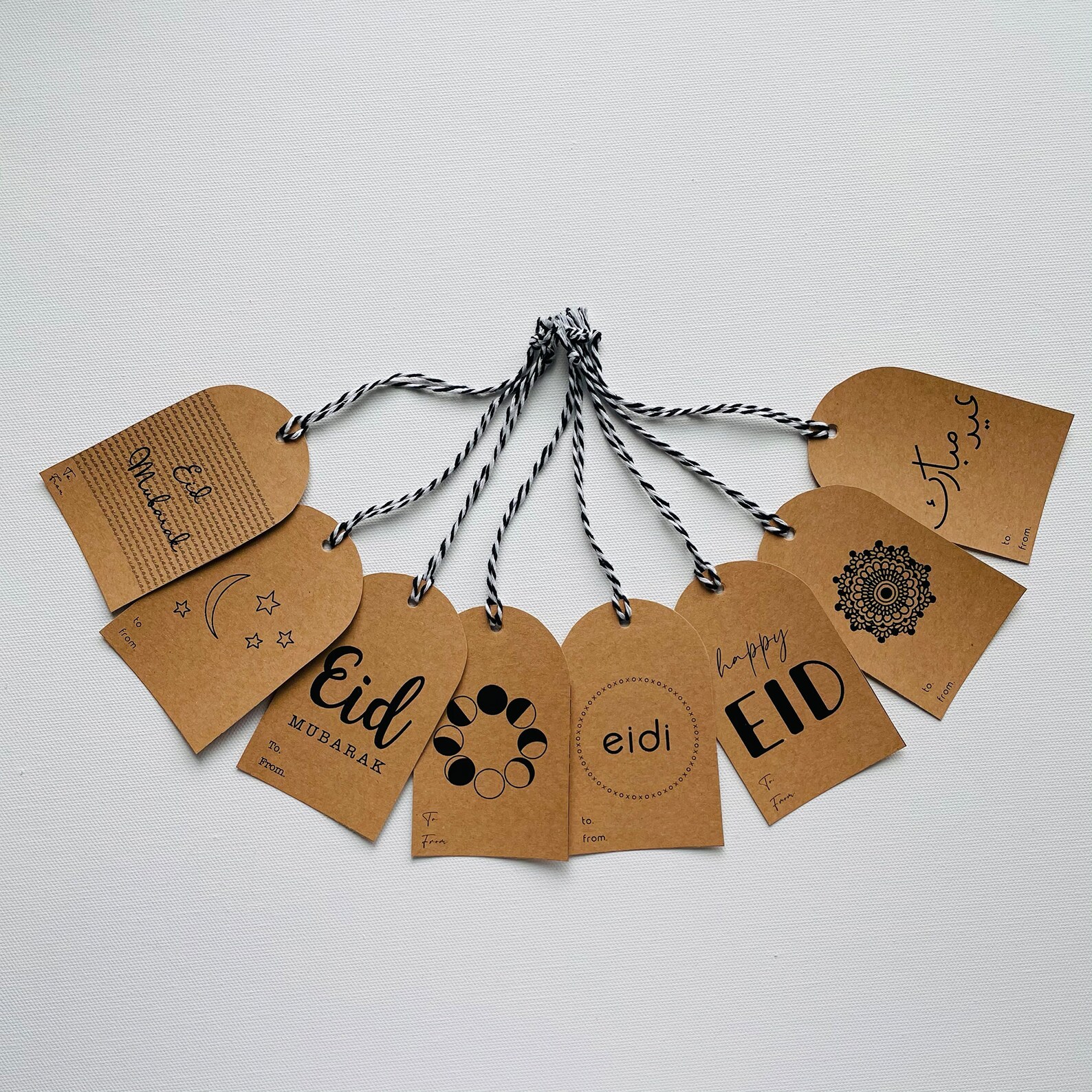 Printable Eid Gift Tags Instant Download 8 Designs Eid | Etsy