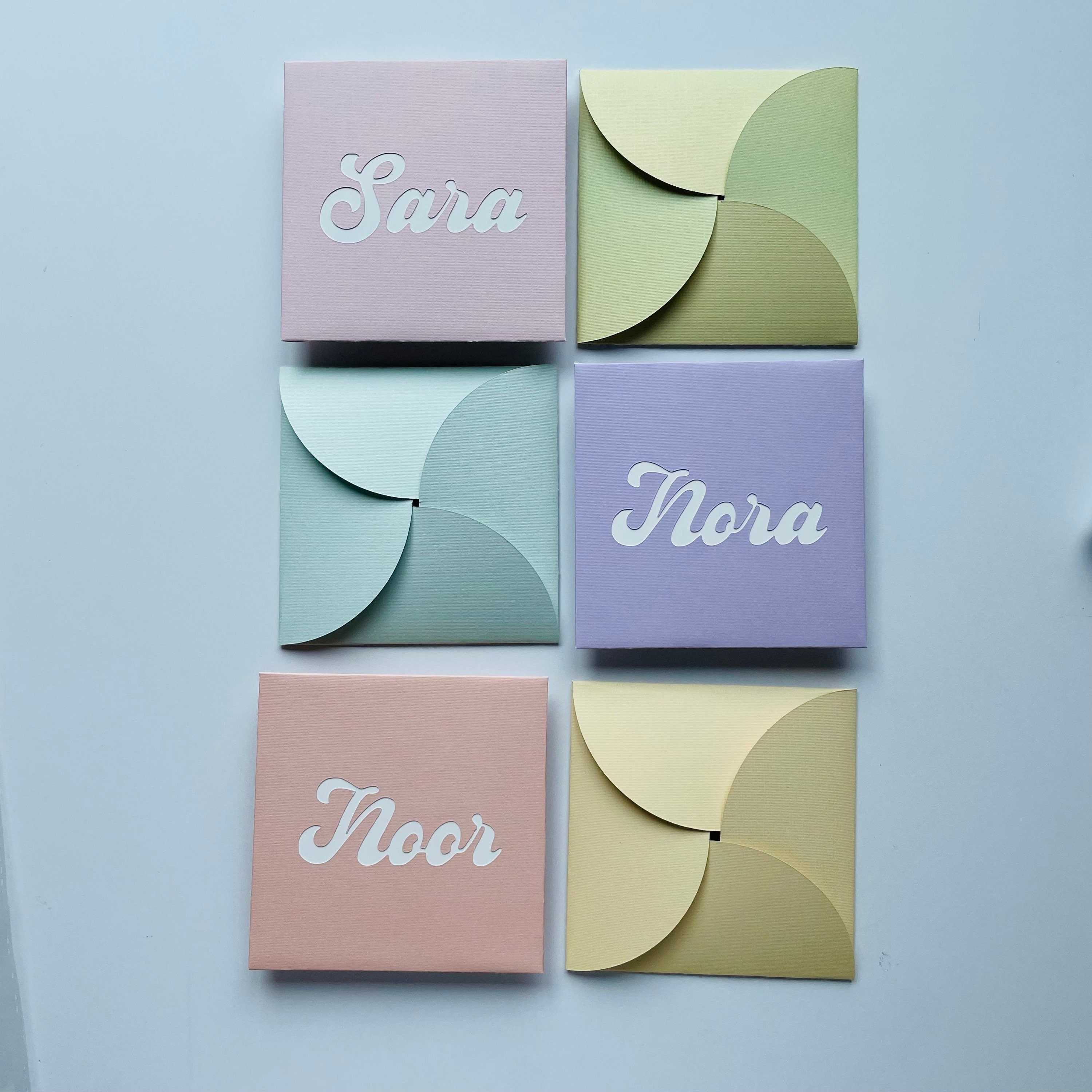 Handmade Pastel Petal Envelope: Modern Gift Card Holder - Etsy
