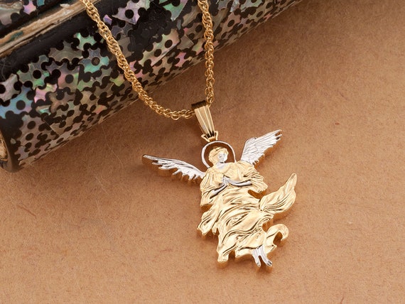 Guardian Angle Pendant Guardian Angle Jewelry Angel Jewelry - Etsy