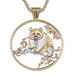 Panda Bear Pendant & Necklace Chinese Coin Hand Cut , R 812 - Etsy