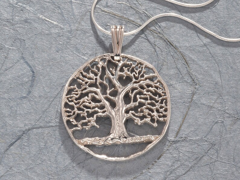 Sterling Silver Tree of Life Hand Cut Sterling Silver Tree of | Etsy