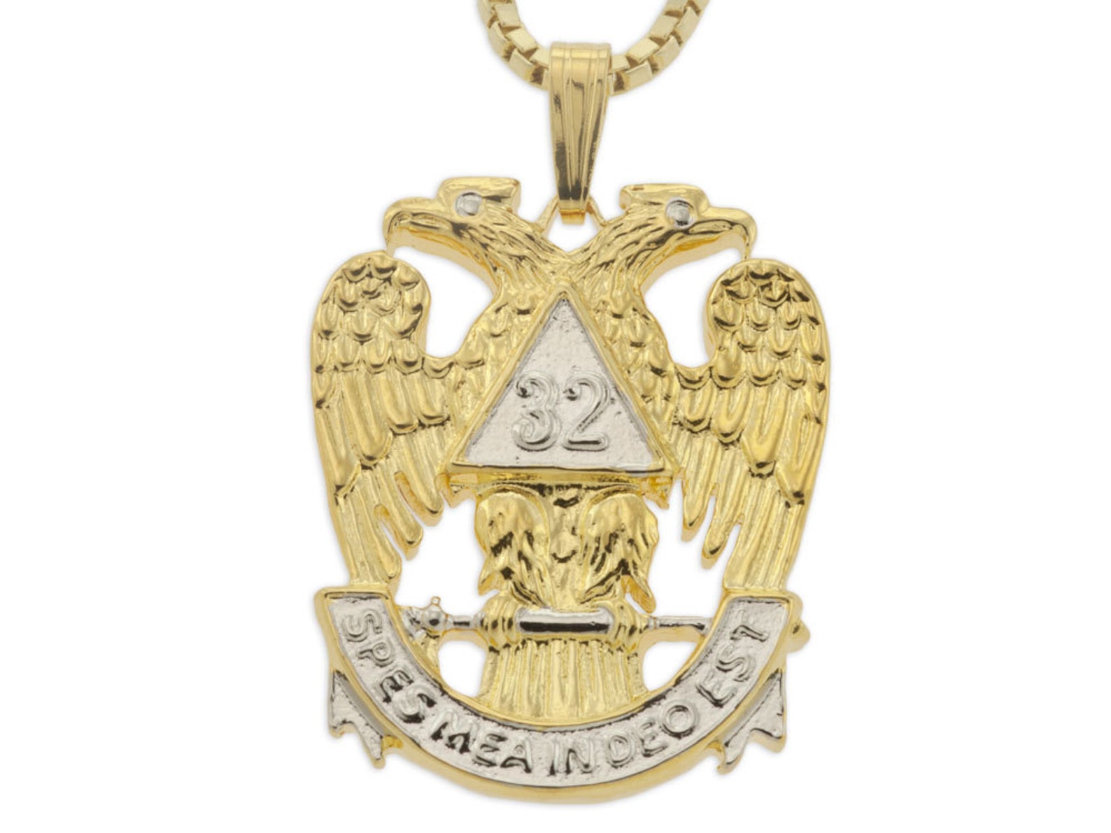 Masonic Emblem Pendant, 32 Degree Mason Medallion Hand Cut, 1" in ...