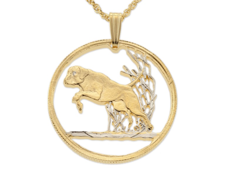 Labrador Retreiver Pendant Canada 50 Cents Coin Hand Cut 1 - Etsy