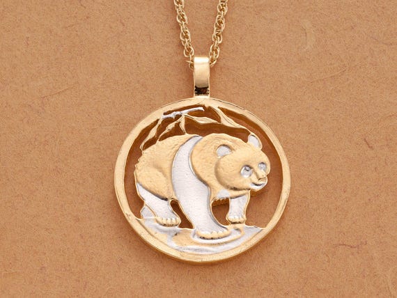Chinese Panda Pendant and Necklace Chinese Bullion Panda Coin | Etsy