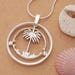 Sterling Silver Palm Tree Pendant, Silver Palm Tree Jewelry, Hand Cut ...
