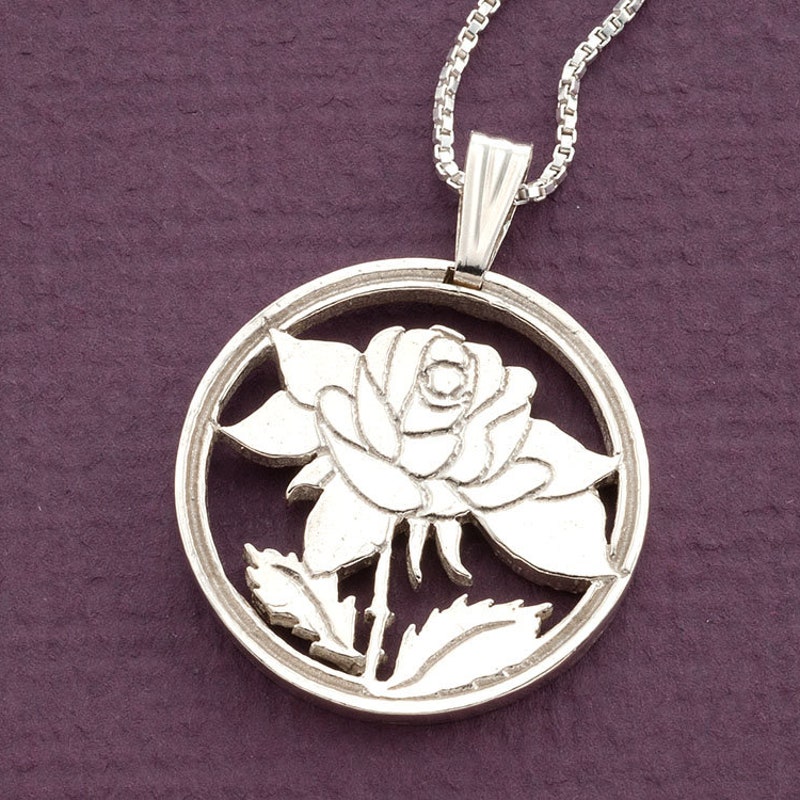 Rose Pendant - Etsy