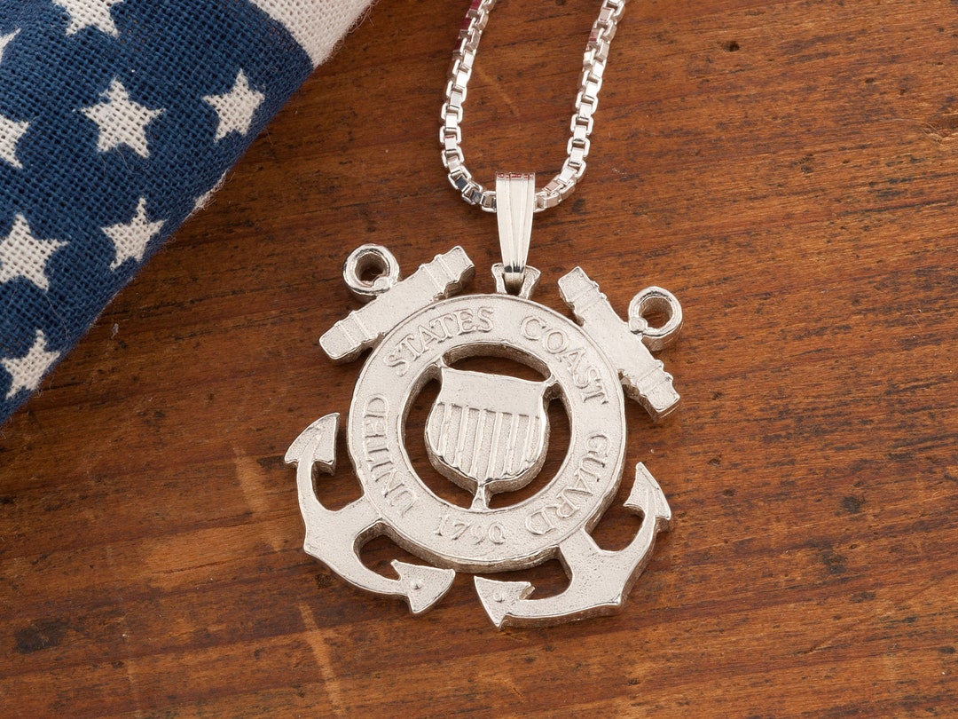 Coast Guard Pendant, Coast Guard Jewelry, Military Jewelry, Military ...