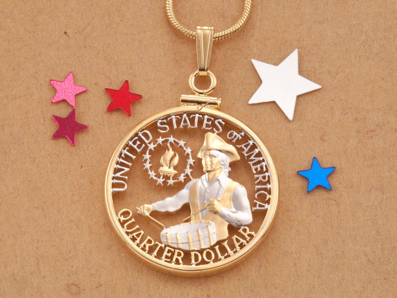 Bi-centennial Quarter Pendant, 1" in Diameter ( # K317 ) - Etsy