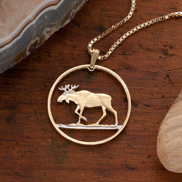 Moose Necklace - Etsy