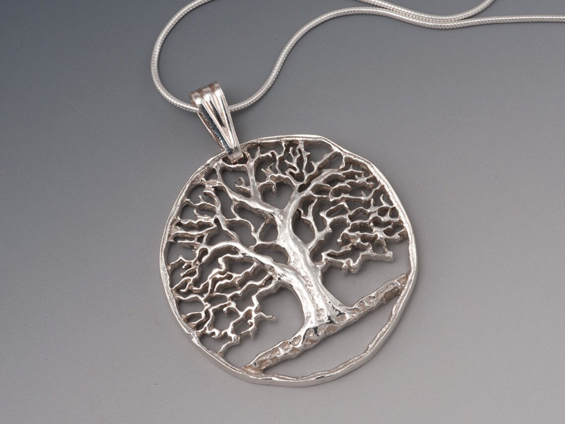 Sterling Silver Tree of Life Hand Cut Sterling Silver Tree of - Etsy
