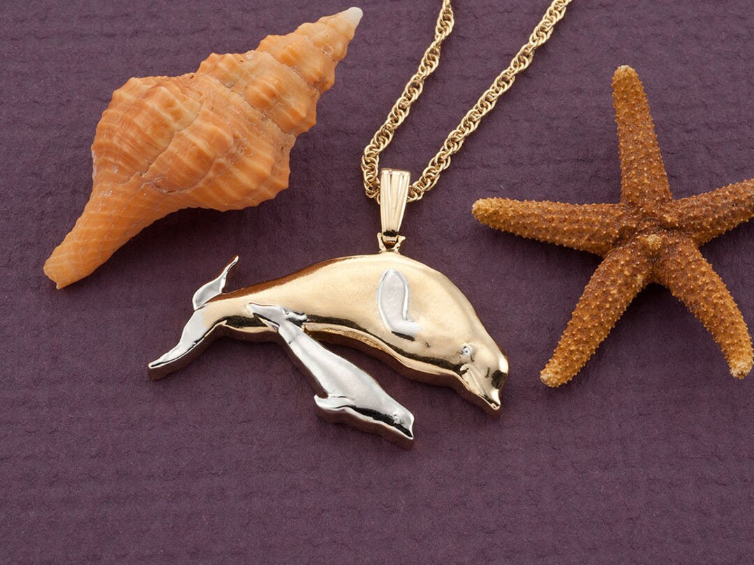 Beluga Whale Pendant, Hand Cut Coin, 1" in Length, ( #R 553CD ) - Etsy