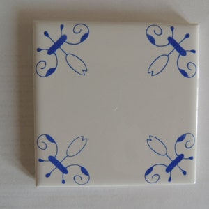 Delft Style Blue and White Tiles With Historical Design Blue - Etsy
