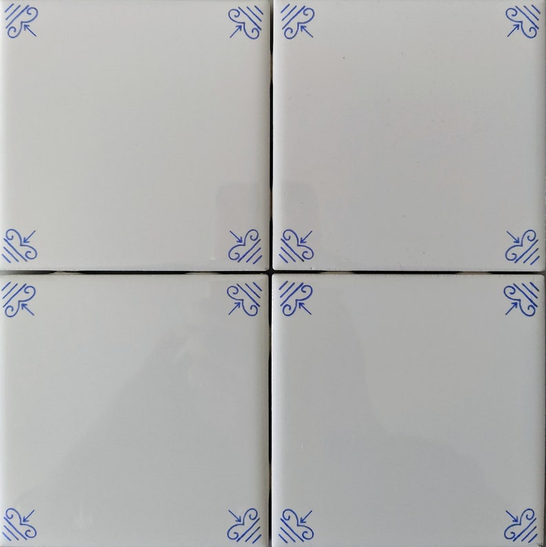 Delft Blue and White Decorative Wall Tiles Historic Ram Corners - Etsy