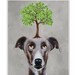 Greyhound With Tree, Save the Planet, Plant a Tree, Save the Earth ...