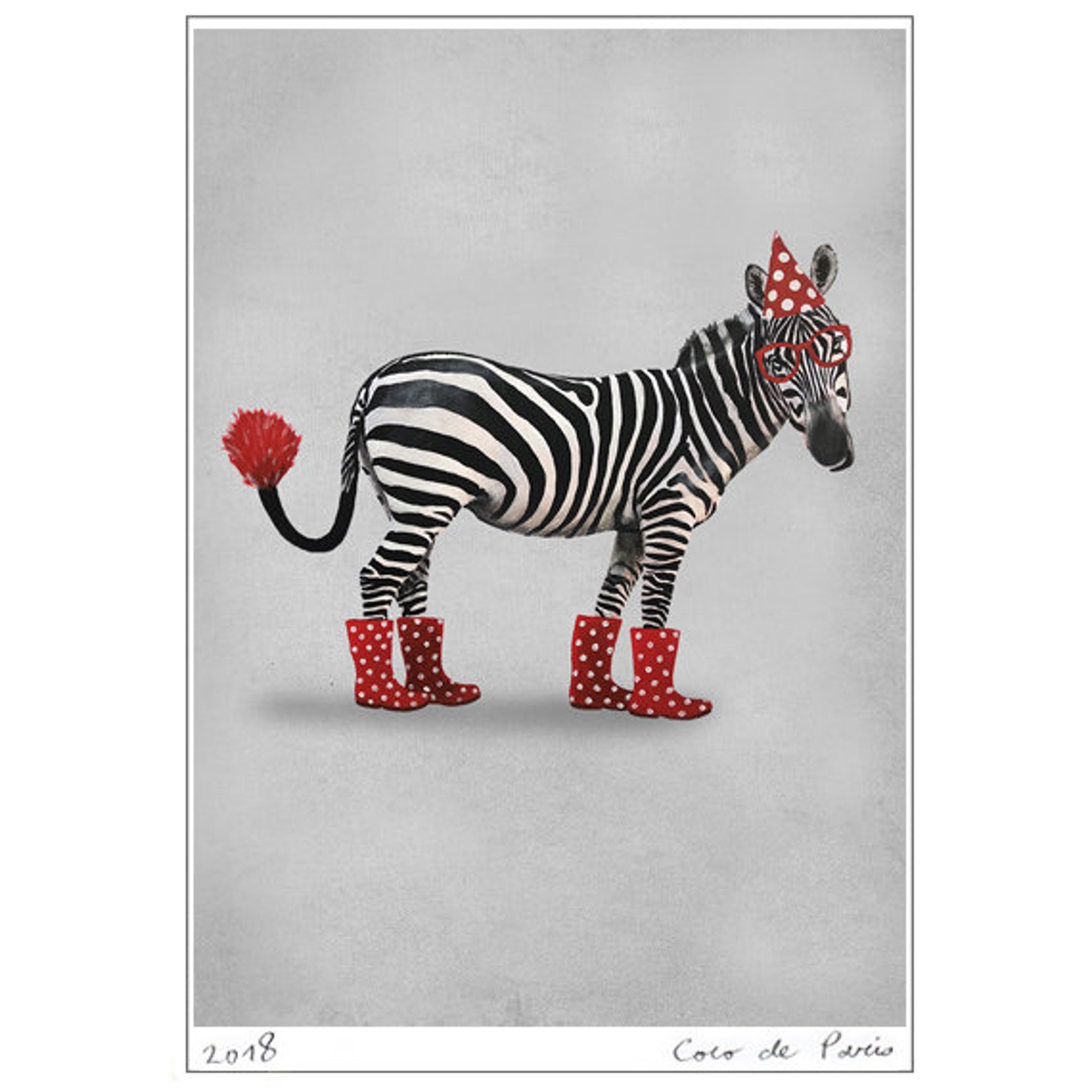 Zebra Poster Zebra Print Zebra Decor Holiday Gift - Etsy
