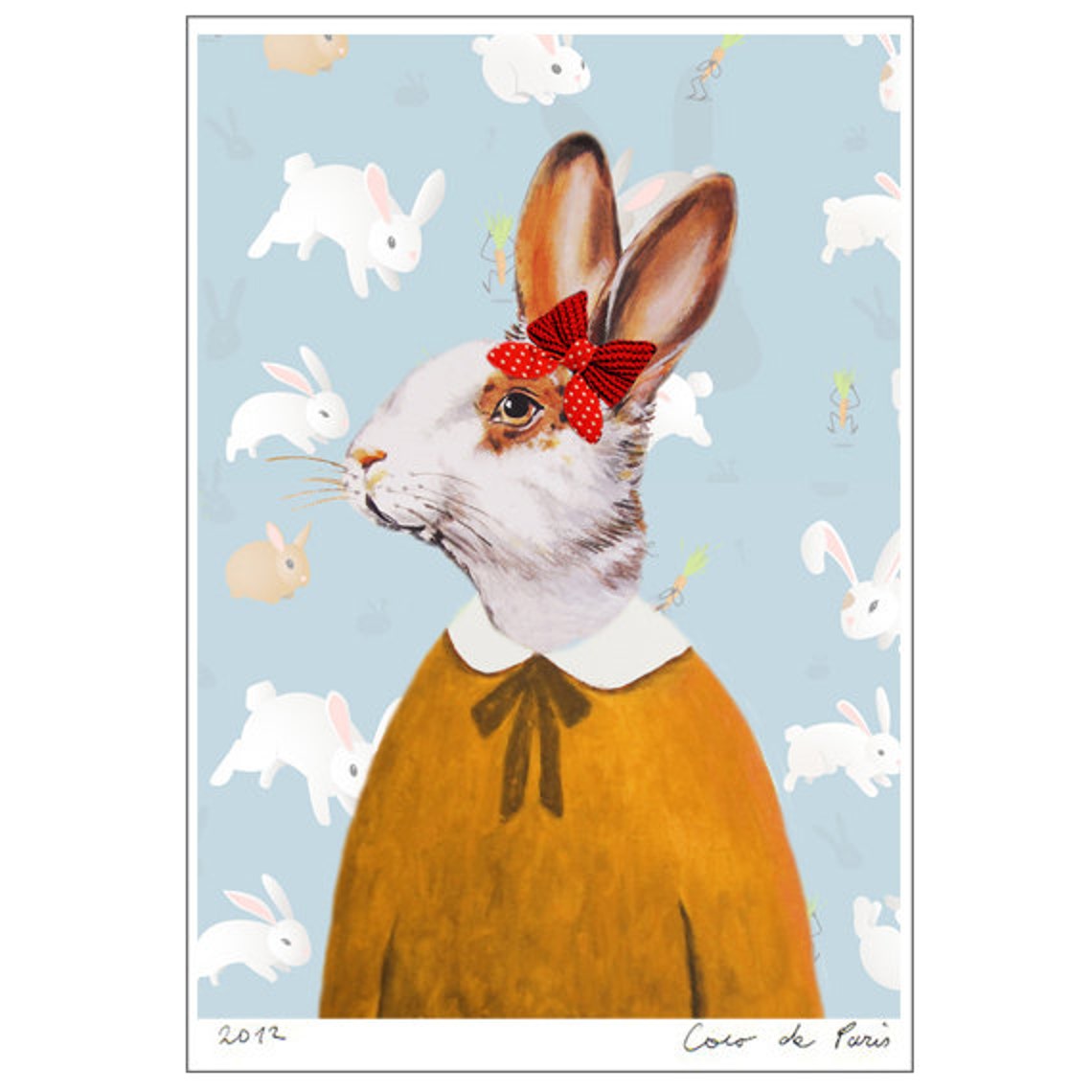 Rabbit Bunny Print Rabbit Art Print Rabbit Print Rabbit - Etsy