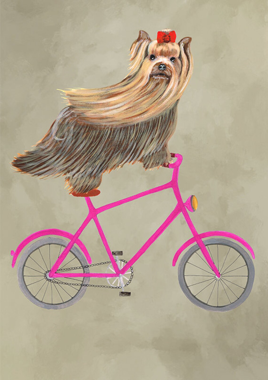 Yorkshire Terrier Dog Poster Dog Decor Dog Illustration Dog | Etsy