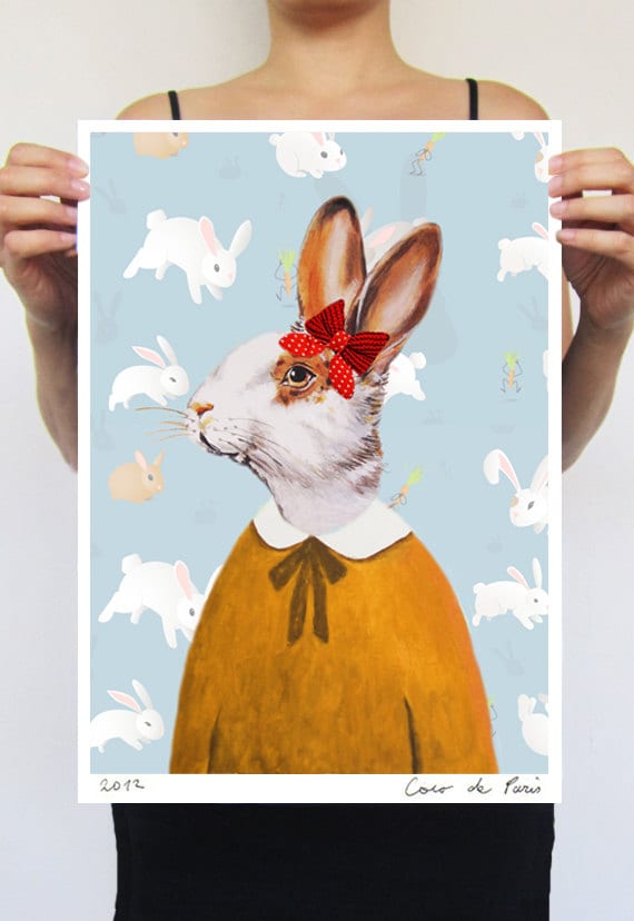 Rabbit Bunny Print Rabbit Art Print Rabbit Print Rabbit - Etsy